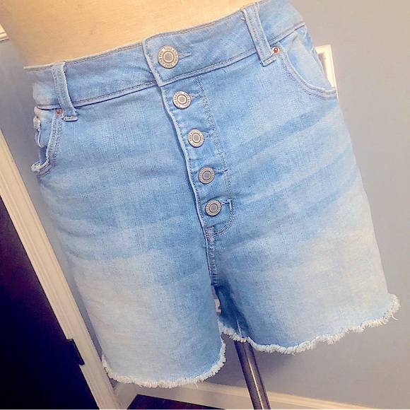 Time and Tru | Shorts | Denim Cut Off Button Fly Shorts | Poshmark